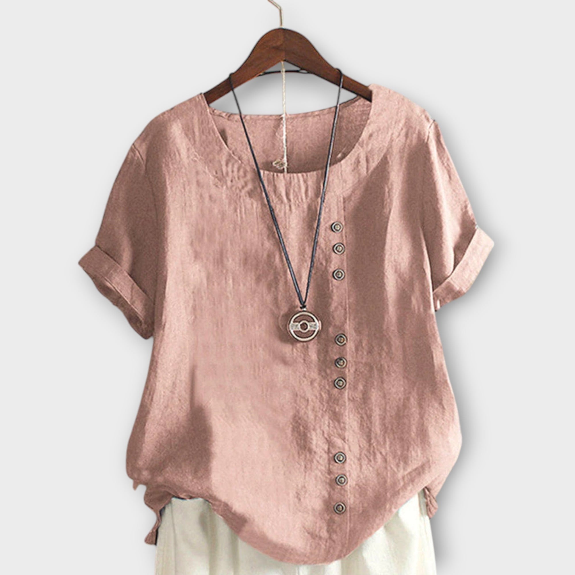 Elora™ Linen Blouse – Smith & North