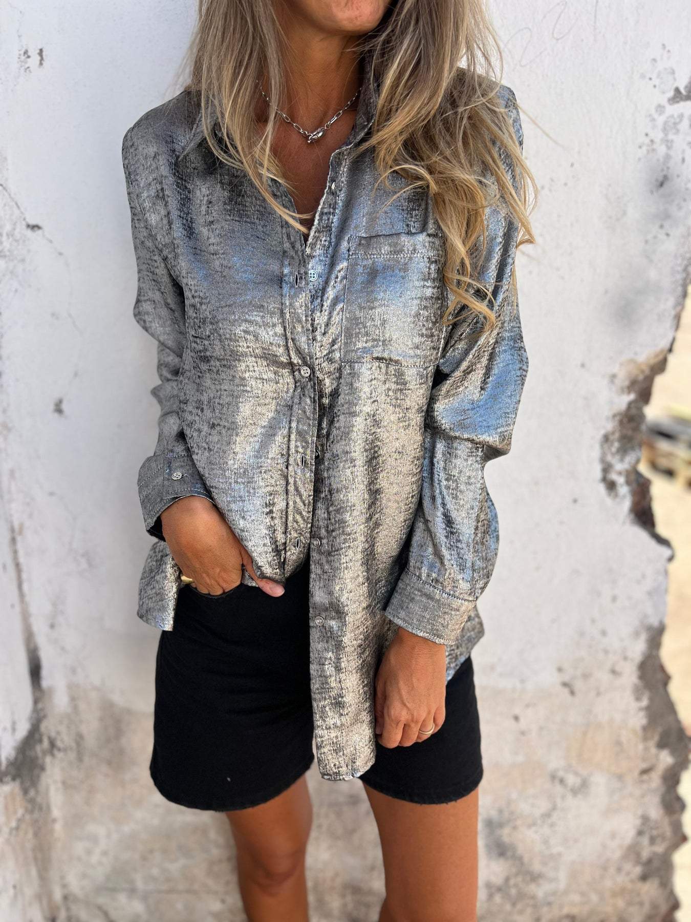 Zella - Chic Shimmer Shirt – Smith & North